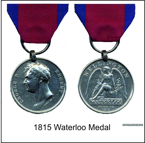 1815 Waterloo Medal - The Duke of Wellington's Regiment (West Riding ...