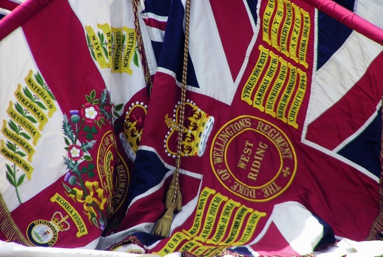 Colours centre - The Duke of Wellington's Regiment (West Riding ...